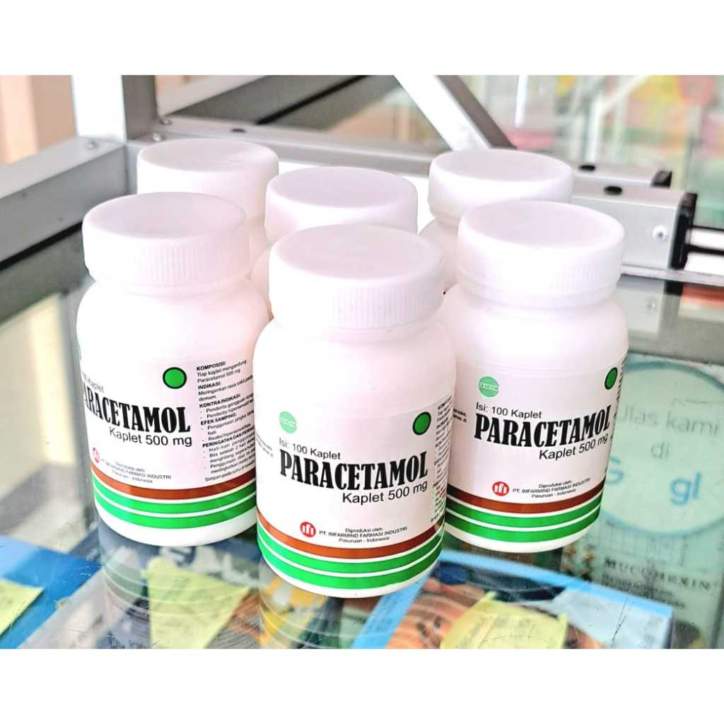 Jual PARACETAMOL 500MG TABLET BOTOLAN IFI (6 BOTOL) | Shopee Indonesia