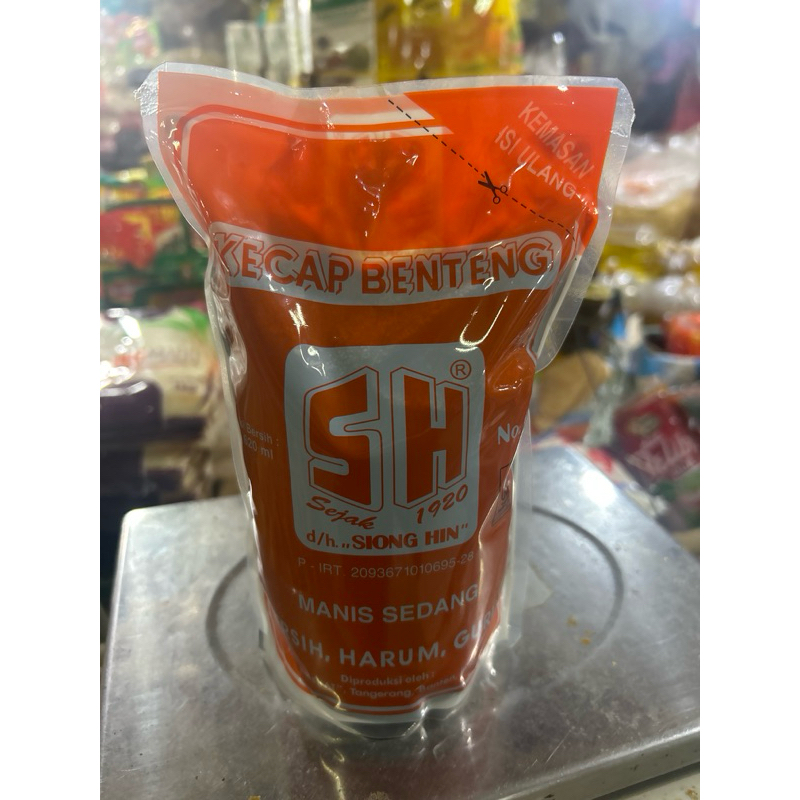 Jual Kecap Manis Kecap Benteng Kecap SH Siong Hin Refill 620ml | Shopee ...