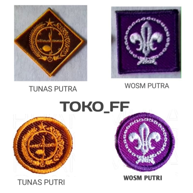 Jual Logo Gerakan Pramuka / Tunas Pramuka putra putri / Wosm Putra ...