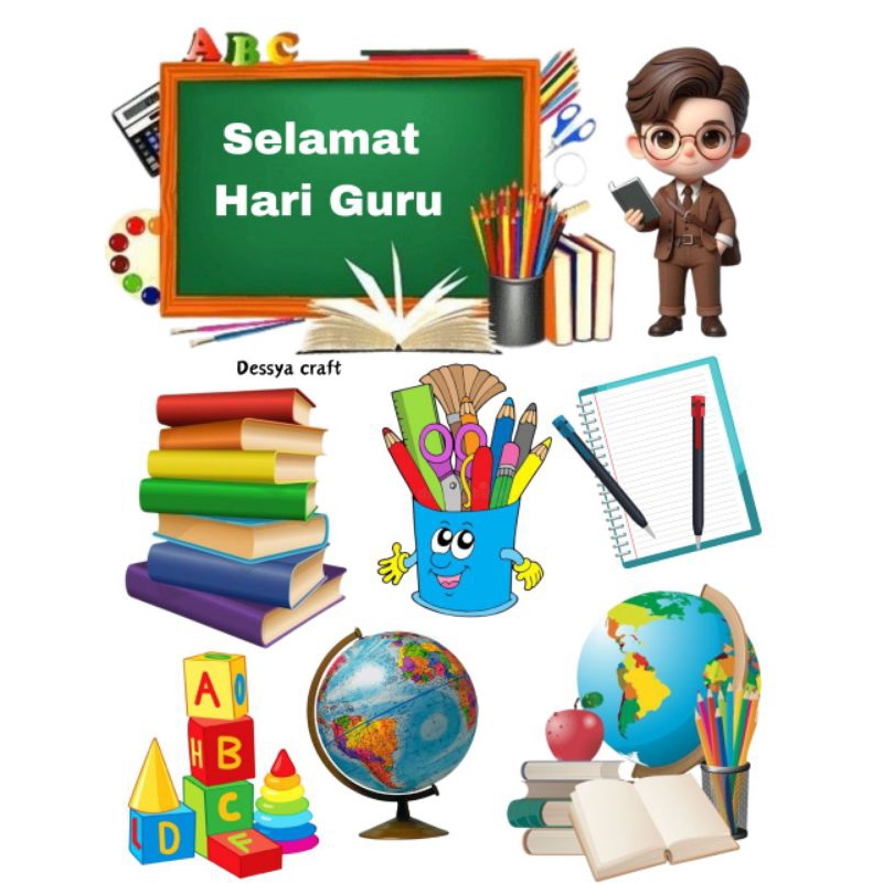 Jual Topper Kue Hari Guru - Topper Cake Hari Guru | Shopee Indonesia