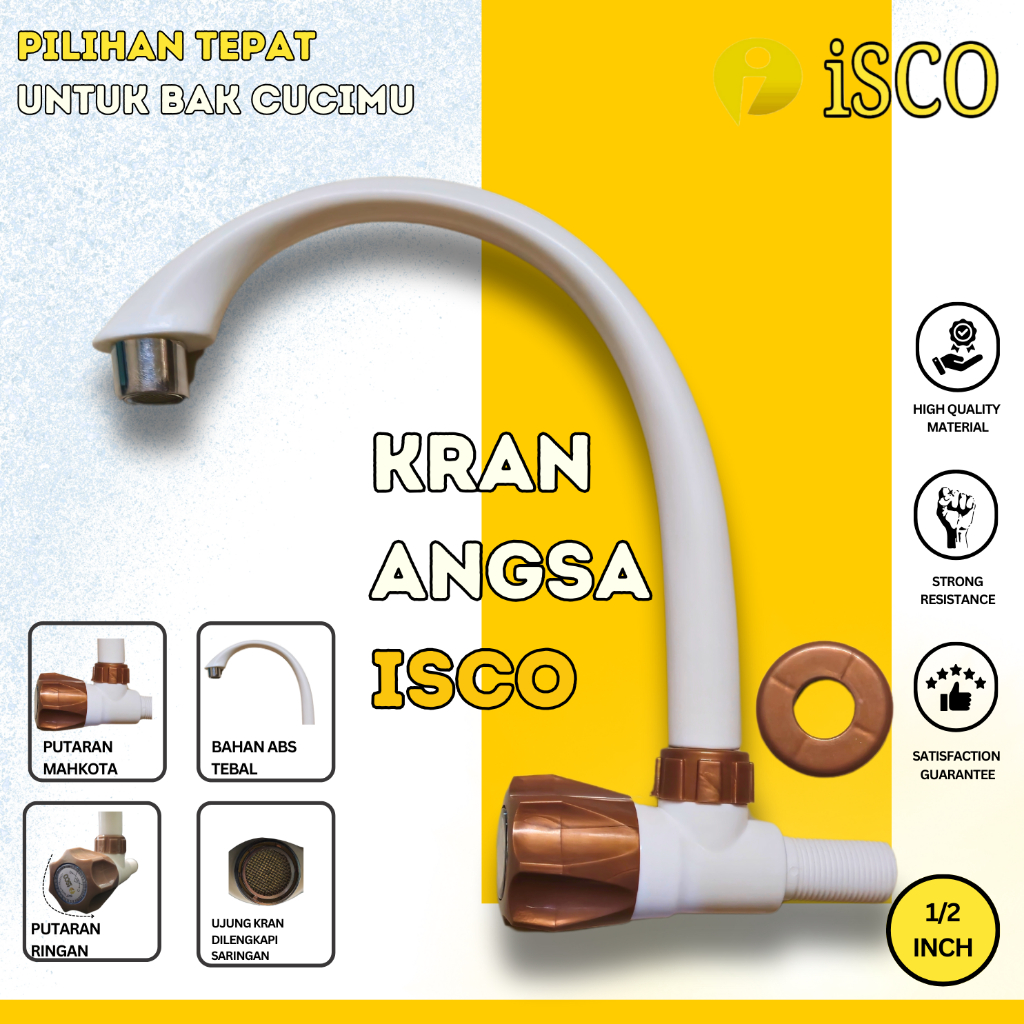 Jual Kran Angsa Full PVC Isco Mahkota Angsa Mahkota Isco Keran Angsa ...