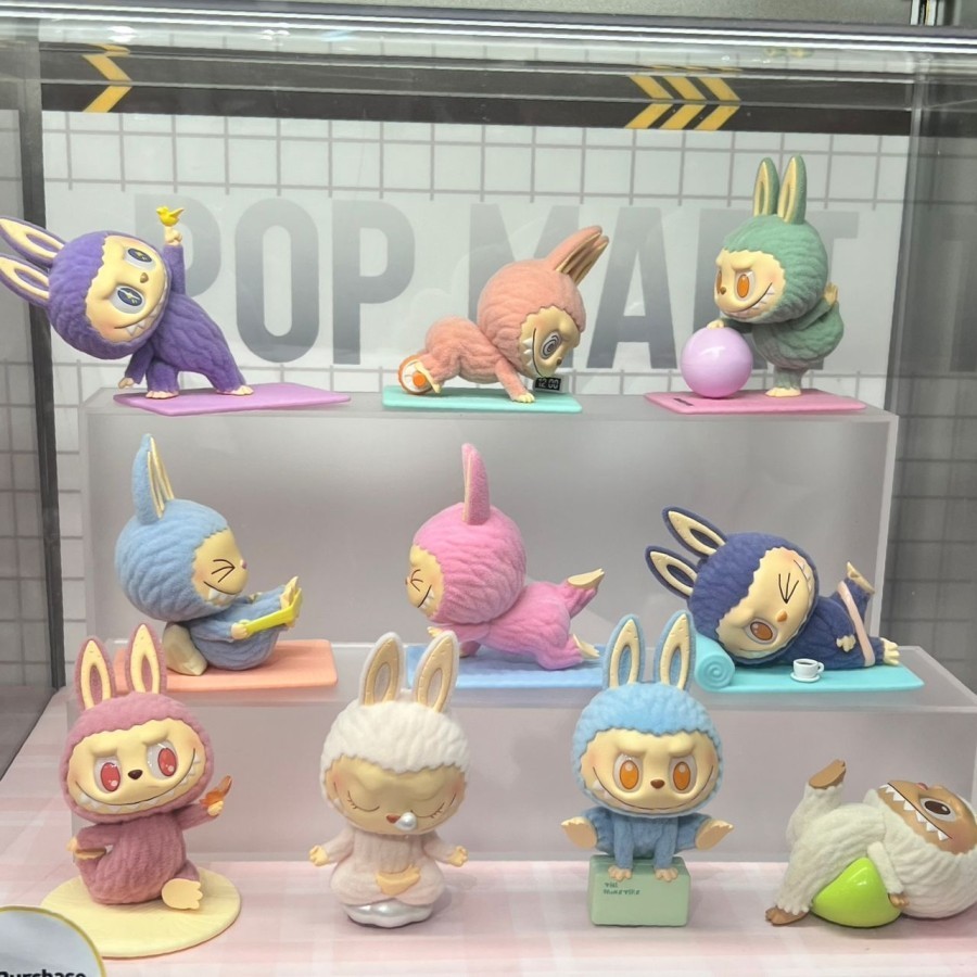 Jual ORIGINAL Labubu The Monster Lazy Yoga 1 Set (10 Designs MAY HAVE ...