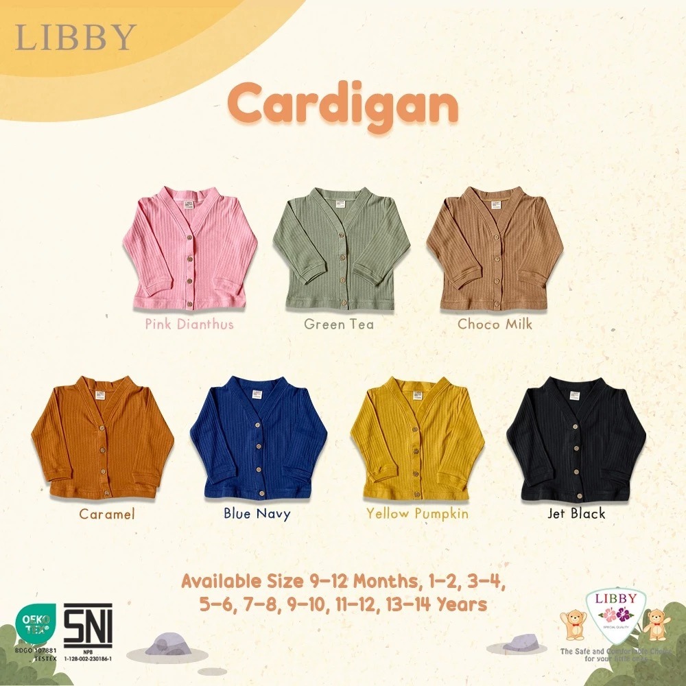 Jual LIBBY BABY CARDIGAN COTTON JASPER CARDIGAN ANAK PEREMPUAN FASHION ...