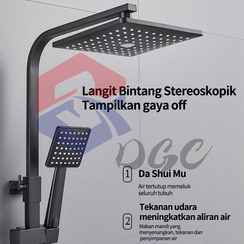 Jual DGC 4 IN 1 Shower Kamar Mandi Full Set Stainless Steel Kran Panas ...
