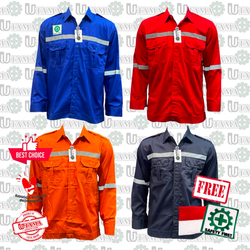 Jual Wearpack Atasan Katelpack Polos Kemeja Safety Proyek atau Seragam ...