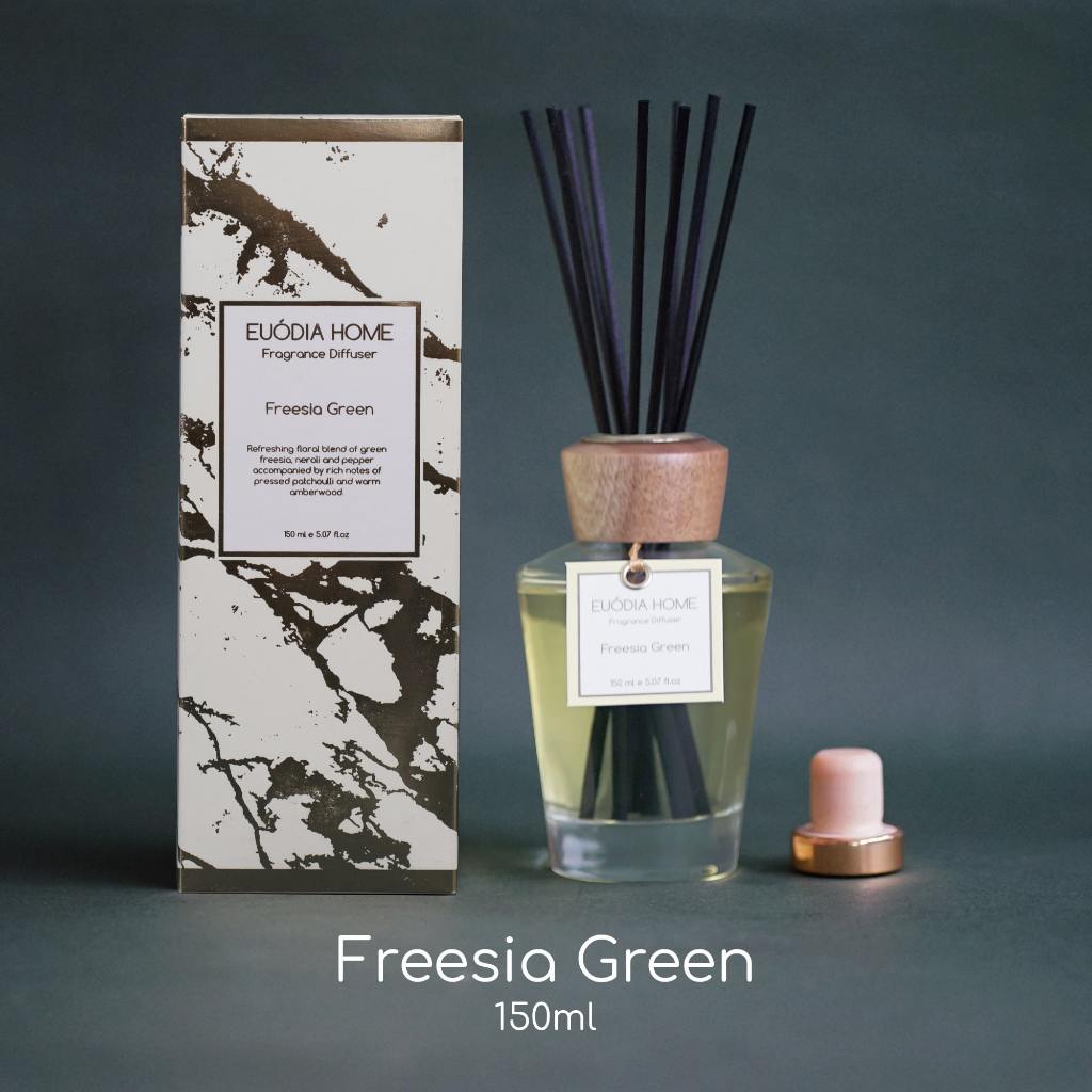 Jual Euodia Home Freesia Green Fragrance Diffuser 150 ml - Aromaterapi Pengharum Ruangan Reed ...