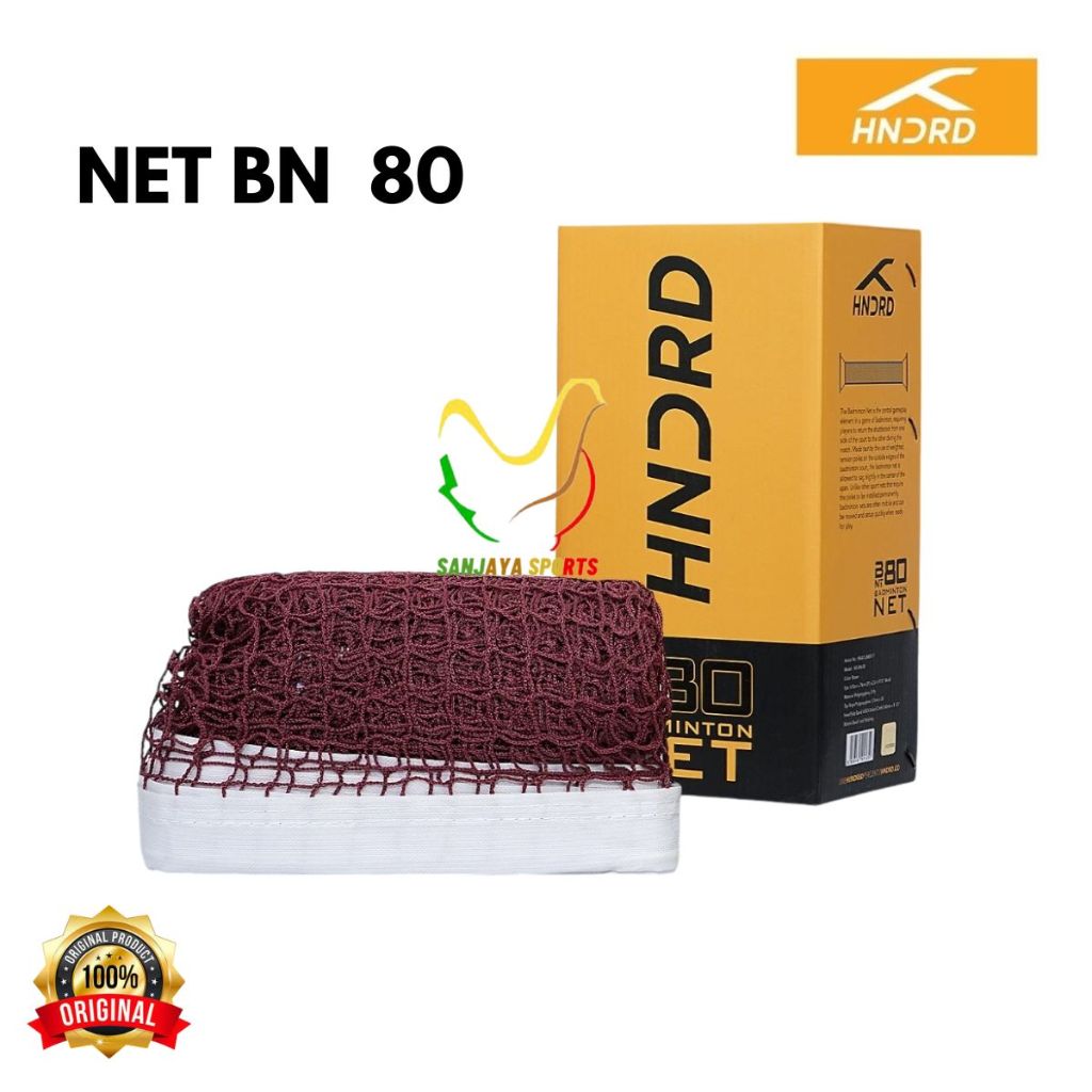 Jual NET HUNDRED BADMINTOM BULUTANGKIS NET HUNDRED BN 80 BN80 ORIGINAL | Shopee Indonesia