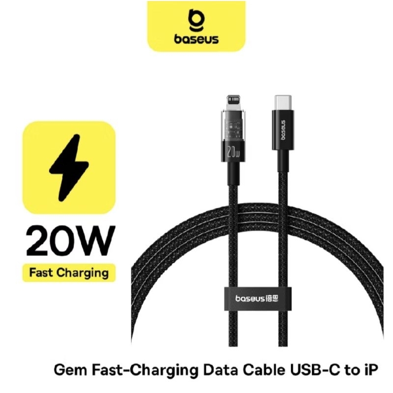 Jual Baseus Gem Kabel Data iPhone 20W USB-C to Lightning Fast Charging ...