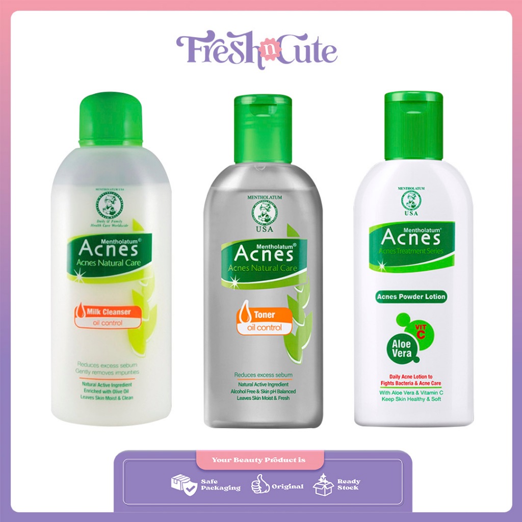 Jual ROHTO - Acnes Milk Cleanser Oil Control || Acnes Toner Oil Control ...