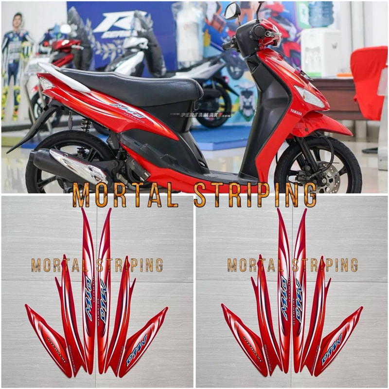 Jual STIKER STRIPING LES LIS BODI MOTOR YAMAHA MIO SPORTY TAHUN 2007 ...