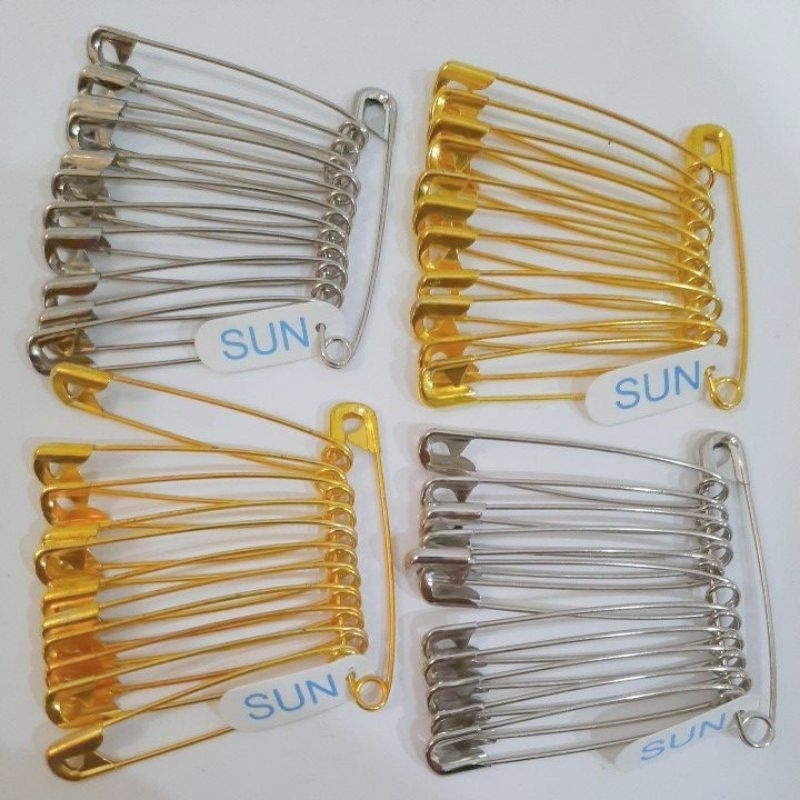 Jual Peniti Stainless / Peniti Sun (Isi 12pcs) | Shopee Indonesia