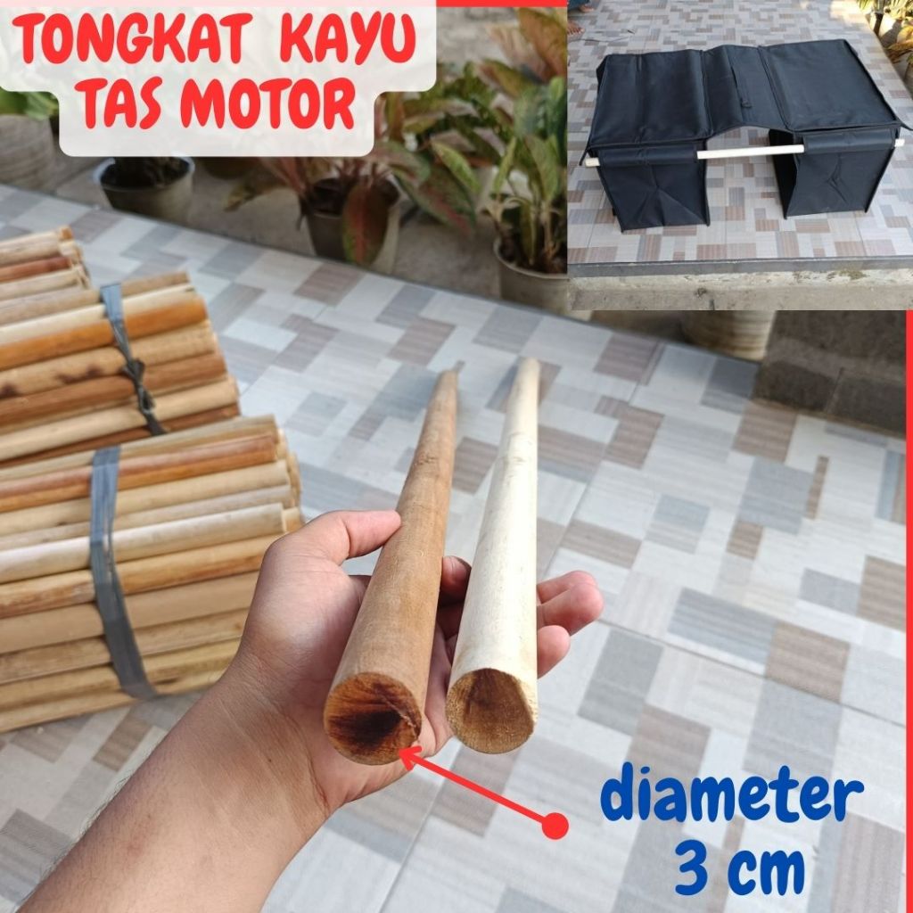 Jual tongkat kayu penyangga tas motor,tongkat tas sales,tongkat tas ...
