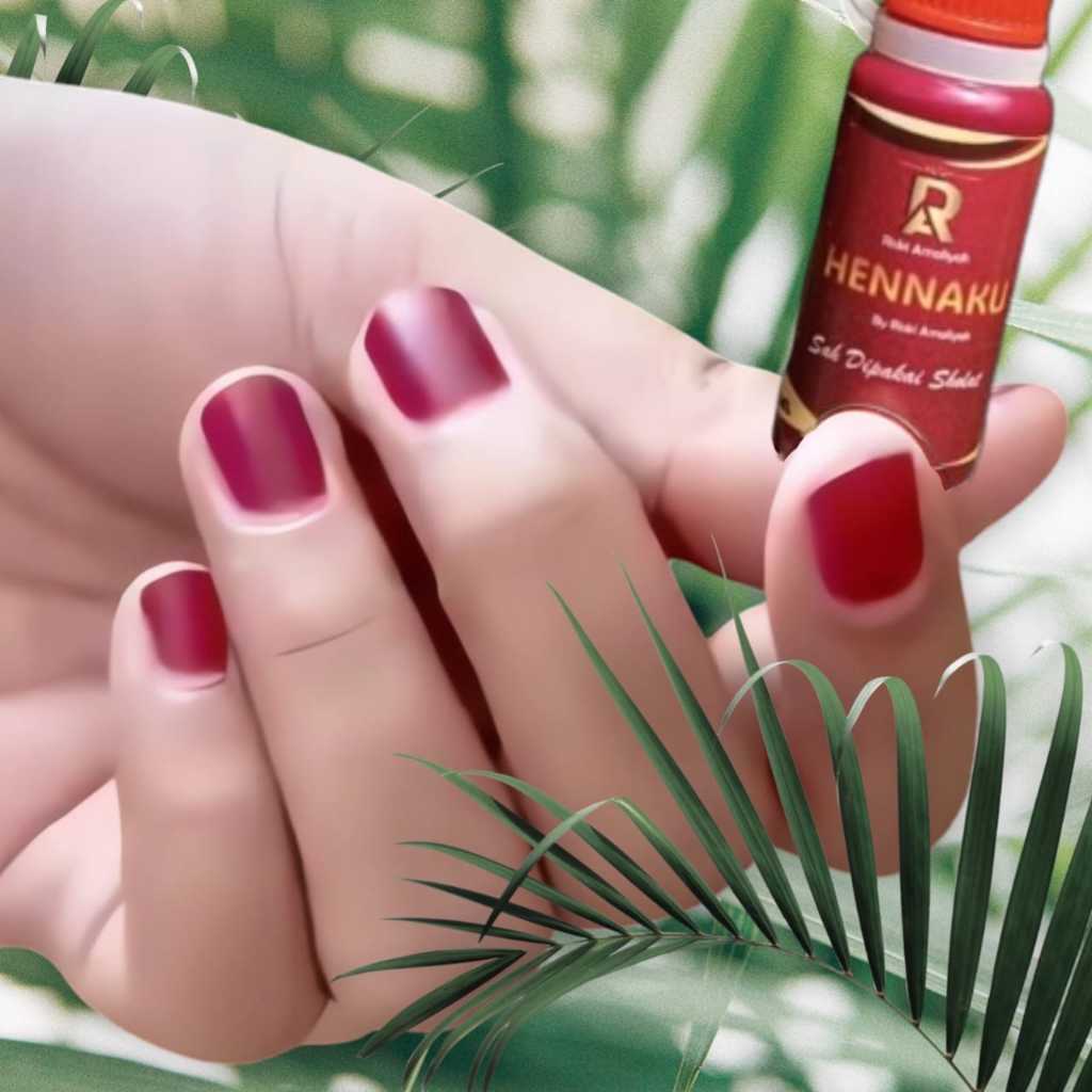 Jual Henna Kuku | Kutek Maroon Alami "HENNAKU" [ Terjamin/BPOM ] Halal ...