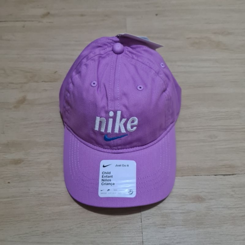 Jual Topi Anak NIKE Swoosh Curve Brim Cap Purple Original | Shopee ...