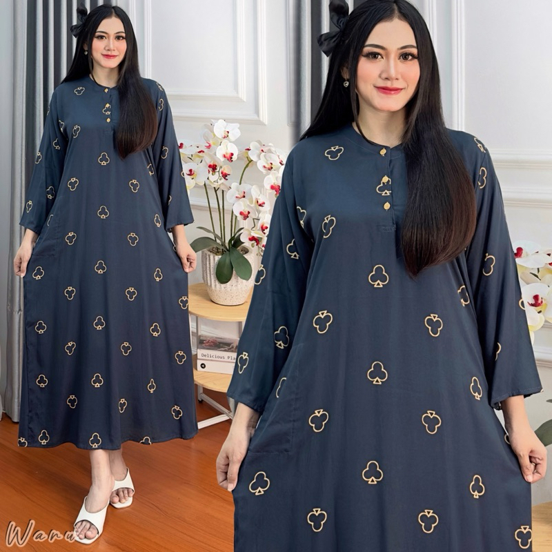 Jual Daster Aulia Terbaru 2025 Bahan Rayon Adem Dress motif Viral LD 110 | Shopee Indonesia