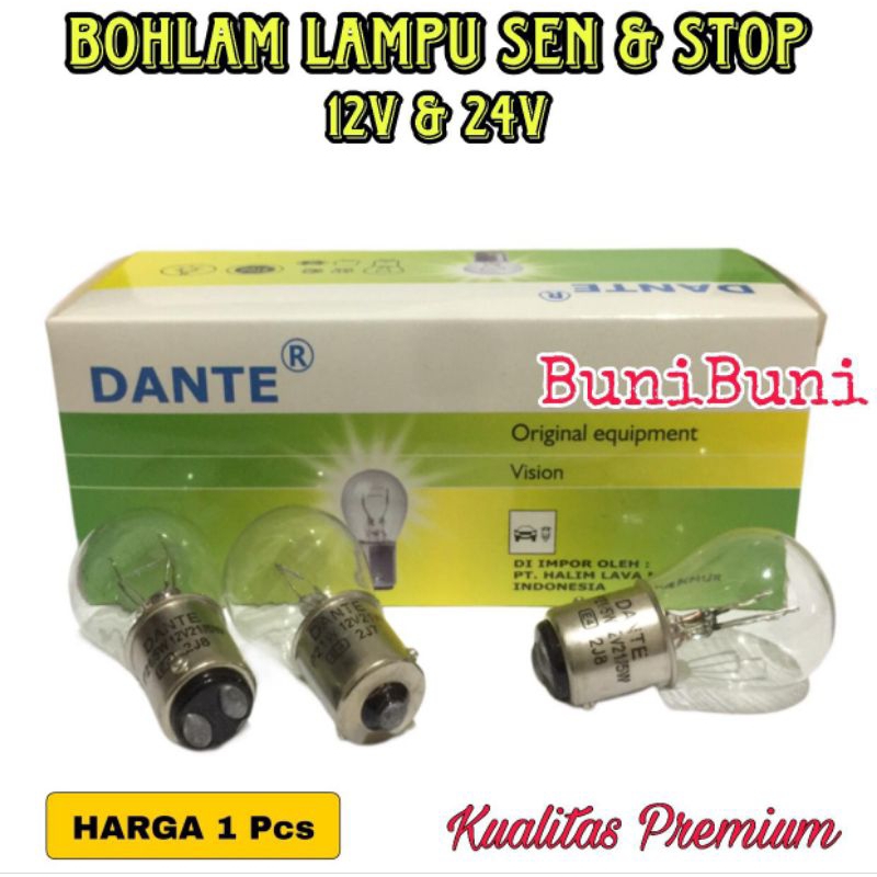 Jual BOHLAM LAMPU REM STOP - SEN - MUNDUR 12V - 24V KAKI 1 & 2 UNTUK ...