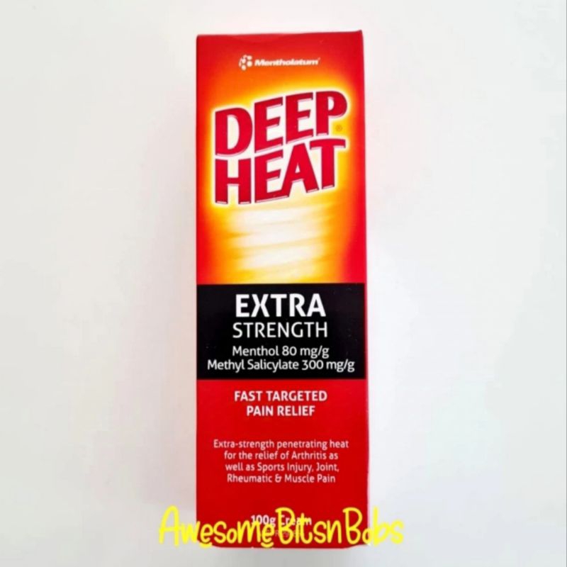 Jual Mentholatum Deep Heat Extra Strength Cream 100g | Shopee Indonesia