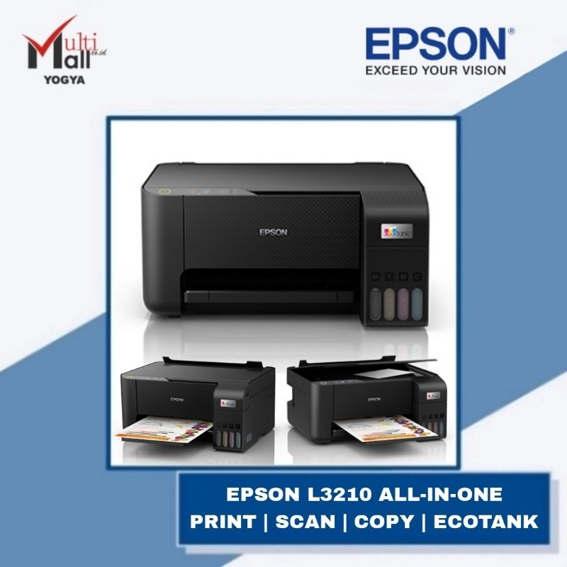 Jual Printer Epson L3210 Print Scan Copy EcoTank All-In-One (Free Tinta Original) | Shopee Indonesia