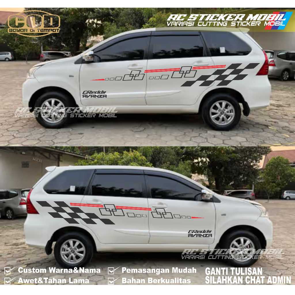 Jual Stiker sticker Mobil Avanza Cutting stiker mobil avanza veloz Old ...