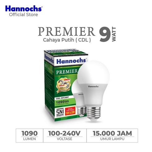 Jual ( 1 DUS ) Lampu Led Hannochs Premier 9 Watt | Shopee Indonesia