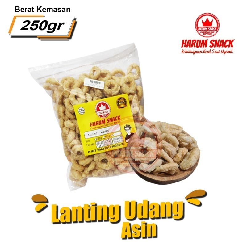 Jual LANTING UDANG ASIN SNACK KILOAN 250gram | Shopee Indonesia