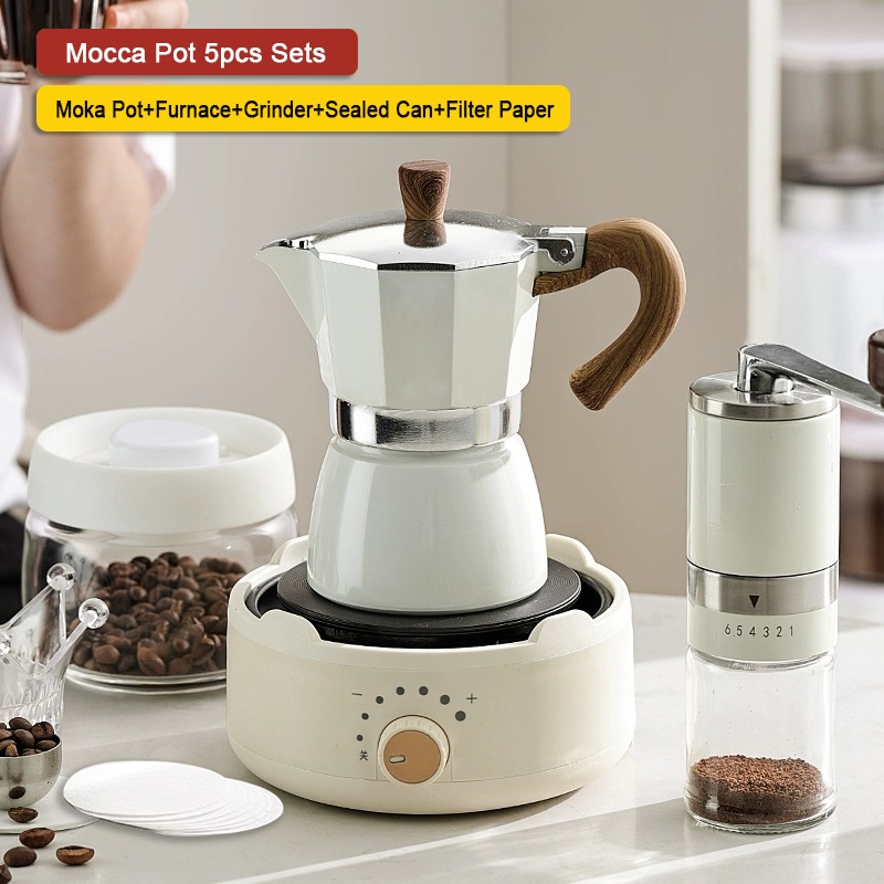 Jual Mocha Pot 6pcs Set Espresso Pot Moca Pot Coffee Pot Teko Kopi ...