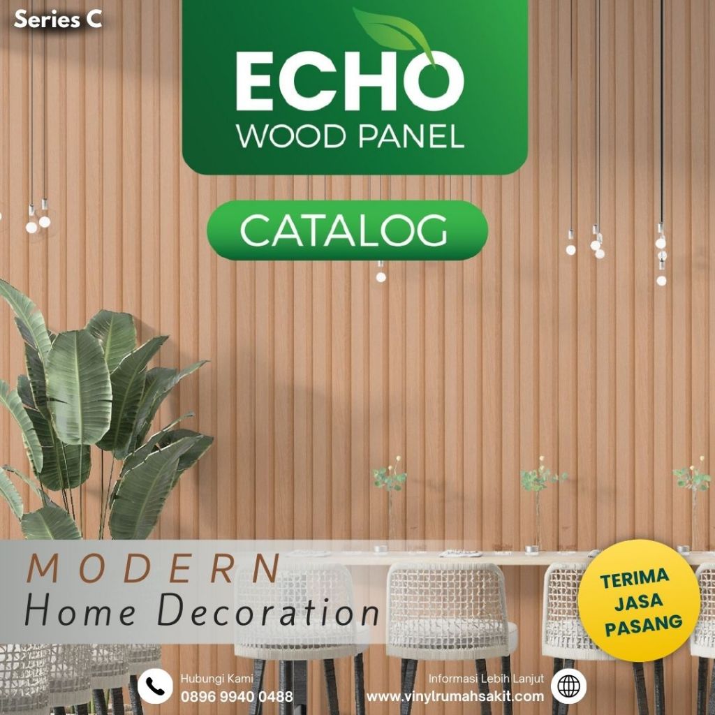 Jual Echo Wood Wall Panel Indoor | Kisi Kisi Dinding WPC Wallpanel Kisaba series C | Shopee ...