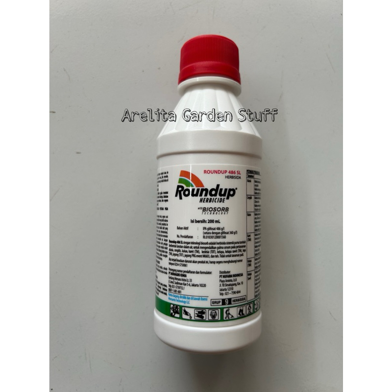 Jual Racun Rumput/Herbisida RoundUp 486SL 200ml ORIGINAL | Shopee Indonesia