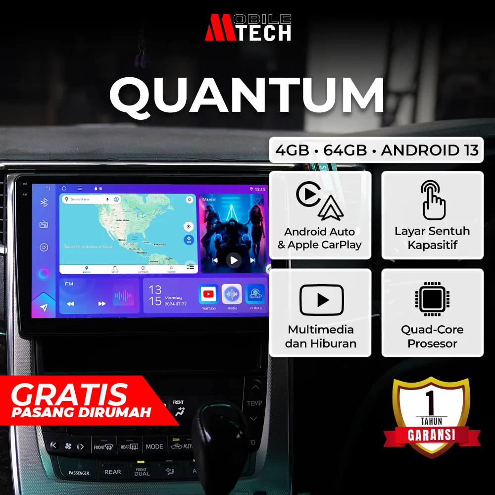 Jual Mobiletech Headunit Android Double Din mm-8803 Quantum 4 GB / 64 GB | Shopee Indonesia