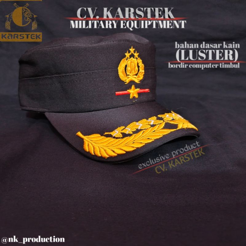 Jual TOPI POLISI BRIGJEN POL || EXCLUSIVE PRODUCT CV. KARSTEK | Shopee ...