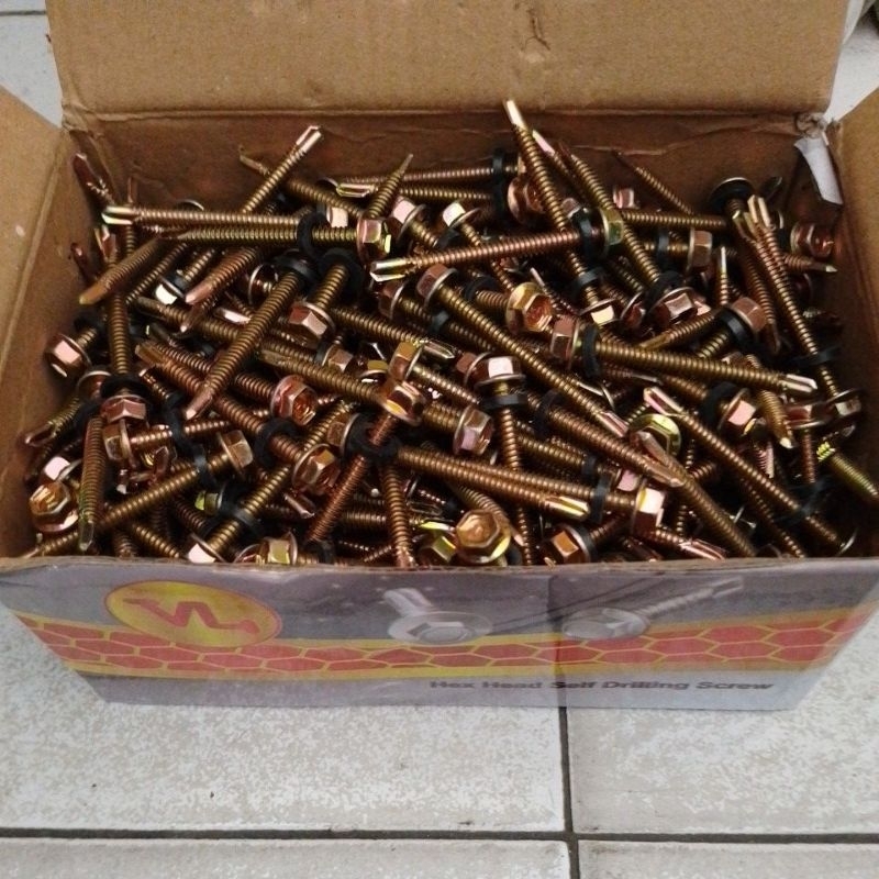 Jual Baut Drilling merek VL ukuran 12x50. panjang 5cm. isi 350 pc. Baut ...