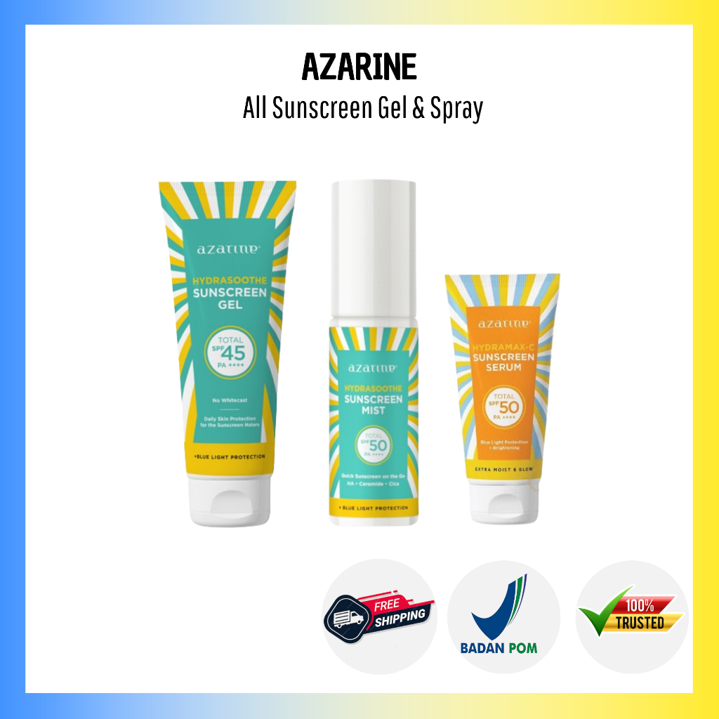 Jual Azarine Sunscreen All Varian Hydrasoothe Sunscreen Gel Hydramax ...