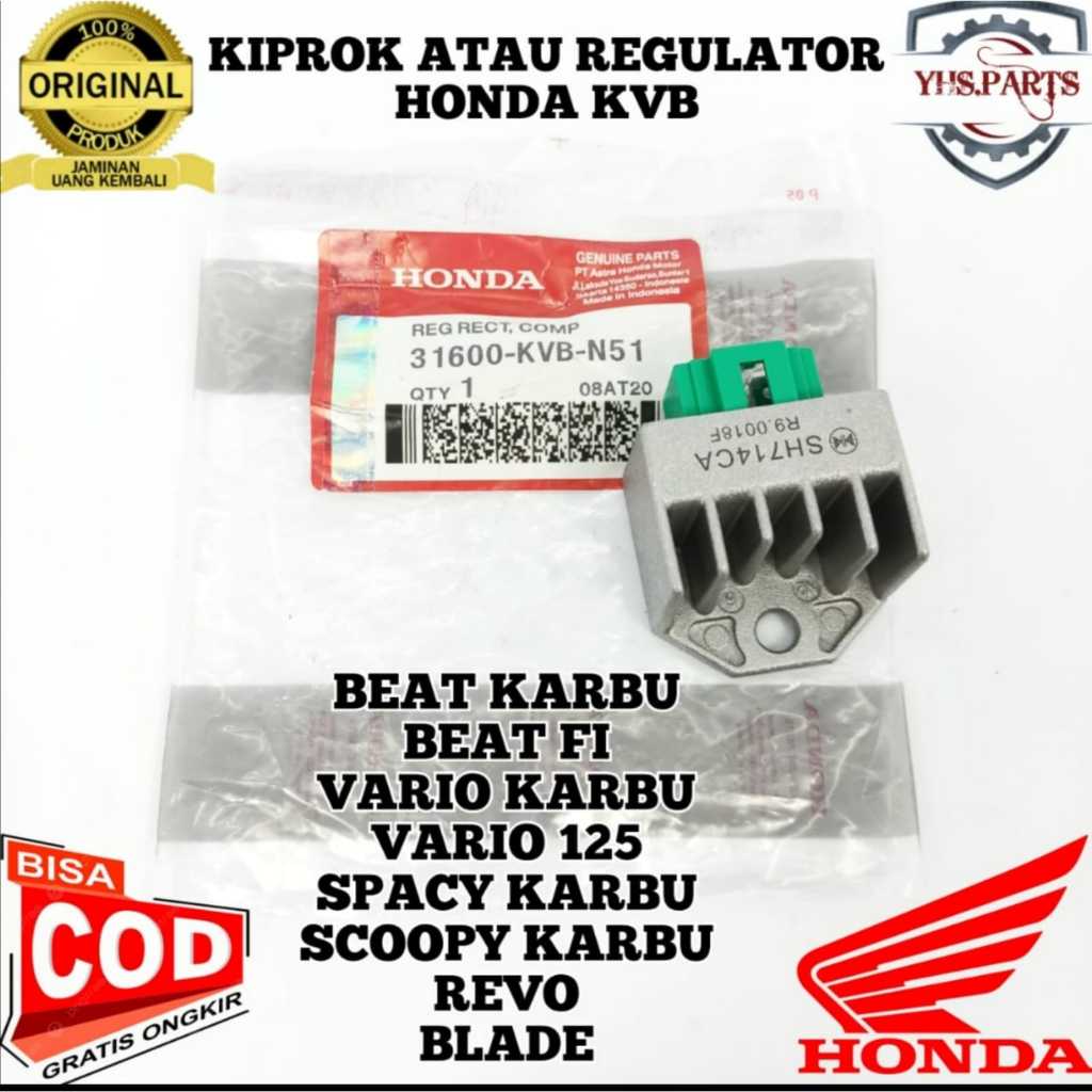 Jual ASLI ORIGINAL KIPROK CIPROK REGULATOR HONDA AHM BEAT KARBU FI ...