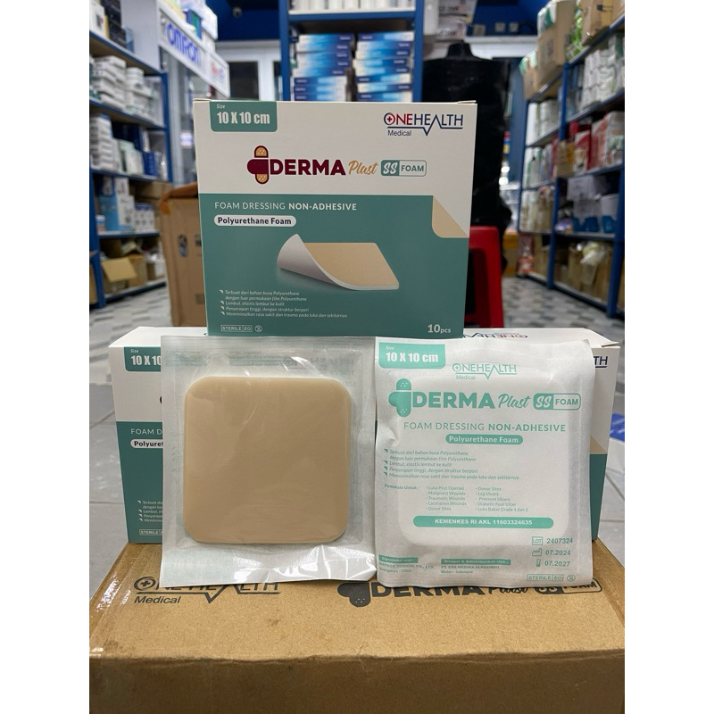 Jual Dermaplast Foam Dressing 10x10 Onehealth | Shopee Indonesia