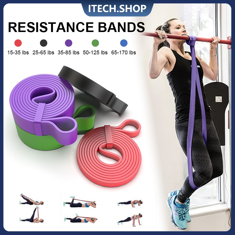 Jual Resistance Band Power Band Fitness Yoga Stretch Band | Shopee ...