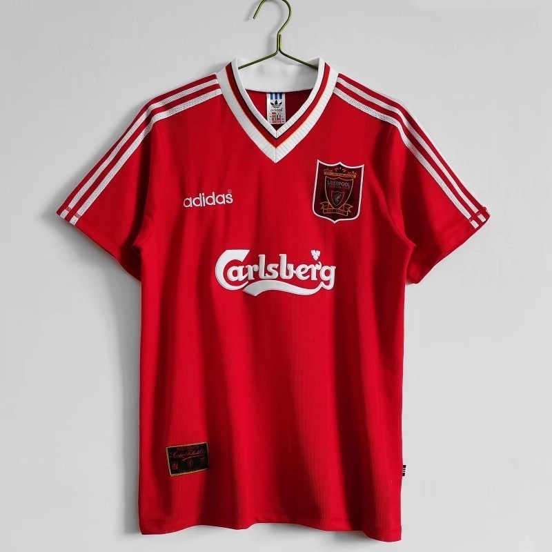 Jual Jersey Bola Retro Vintage Jadul Grade AAA Liverpool Home 1995/1996 ...