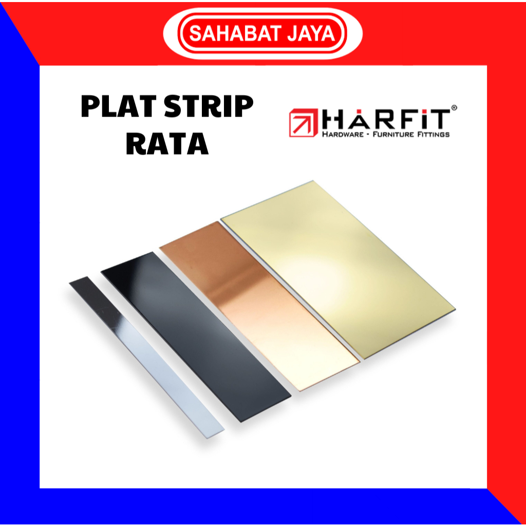 Jual Harfit Plat Strip Rata List Lis Stainless Steel Panjang 3,05 m ...