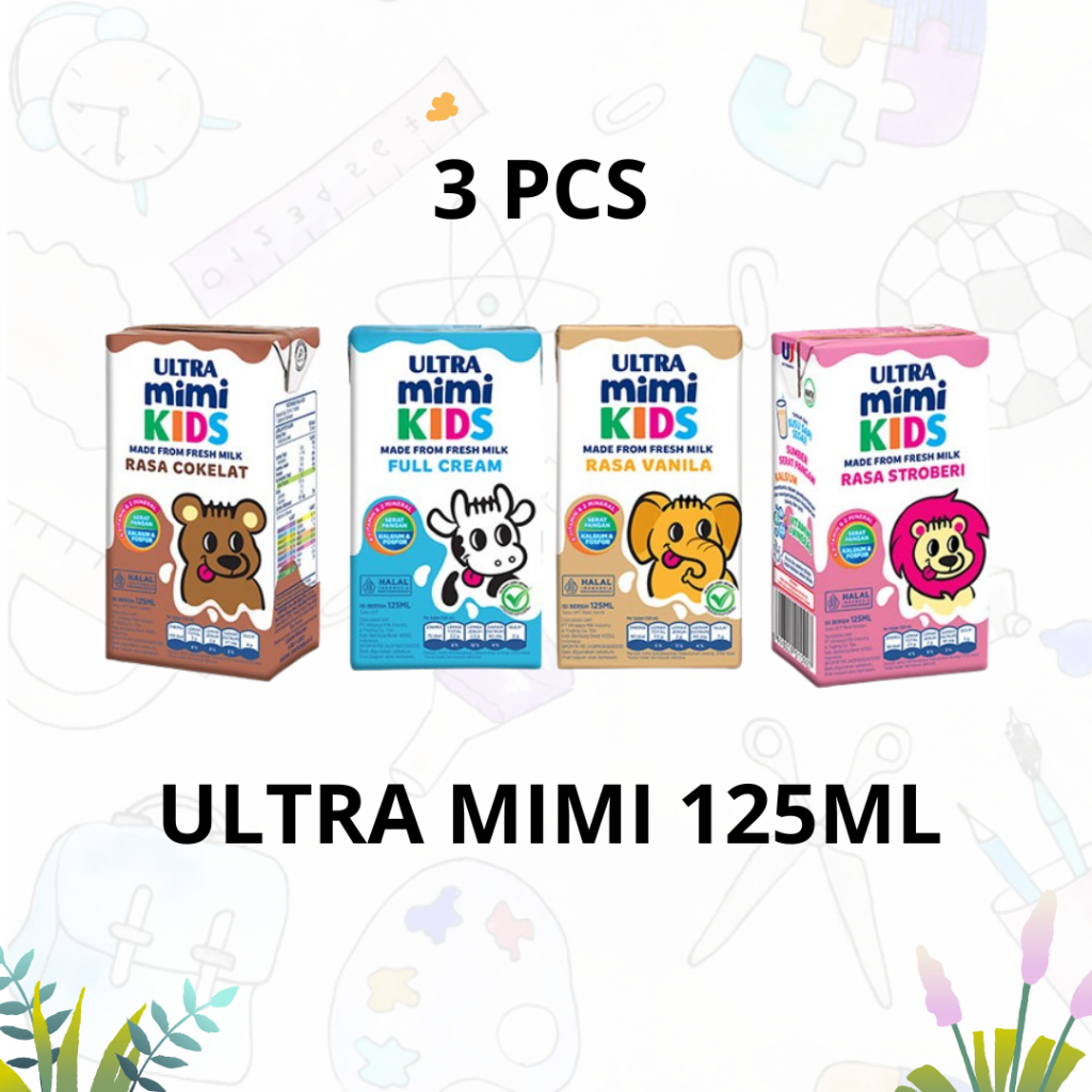 Jual Ultra Mimi UHT 3x125ml (3PCS) | Shopee Indonesia