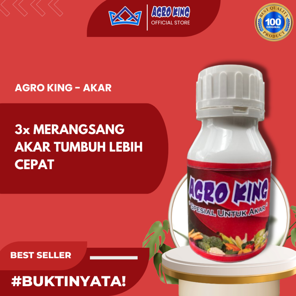 Jual AGRO KING - AKAR - Merangsang akar tanaman tumbuh lebih cepat dan ...
