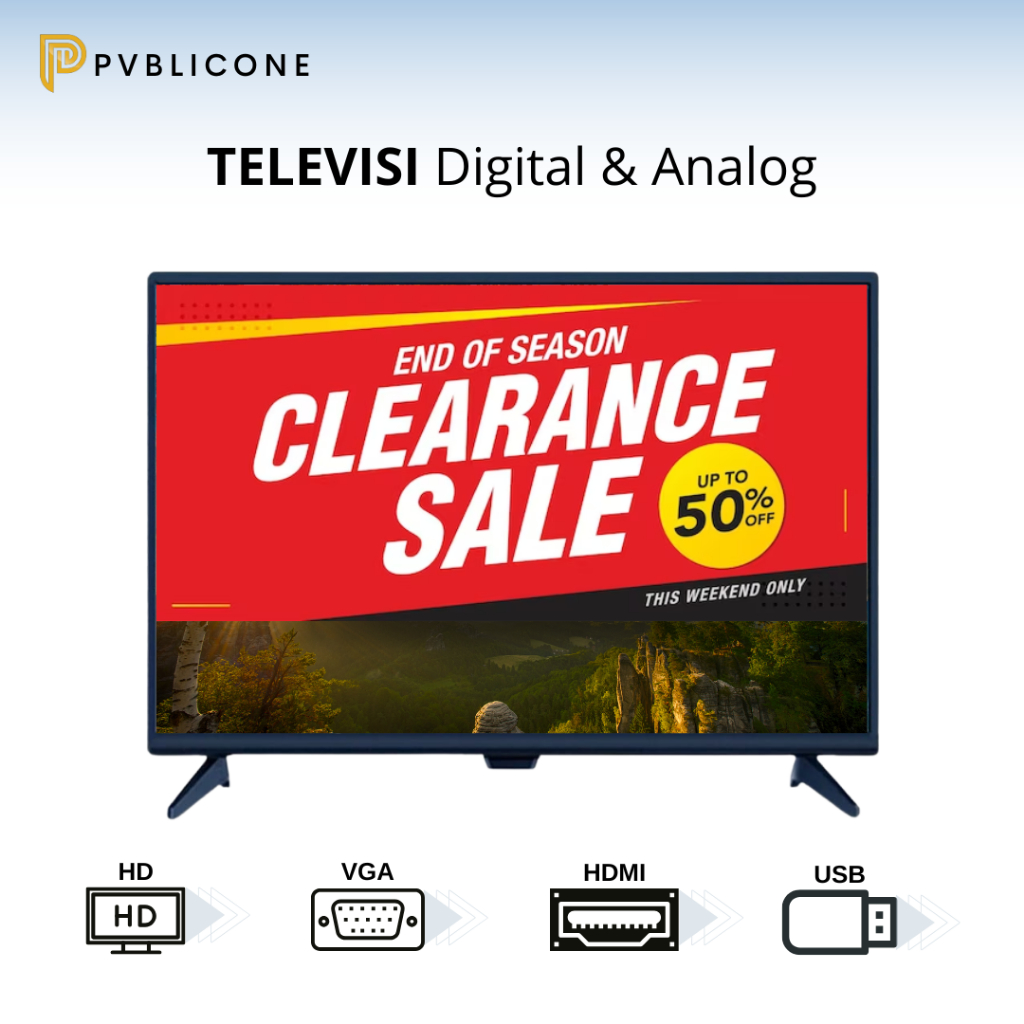 Jual Televisi [ TV ] LED TV Murah 19 24 Inch | Shopee Indonesia