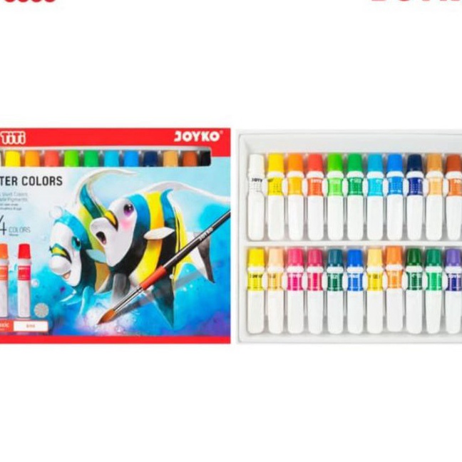 Jual Terbaru JOYKO TITI 24 WATERCOLOUR PAINT CAT AIR 24 WARNA JOYKO ...
