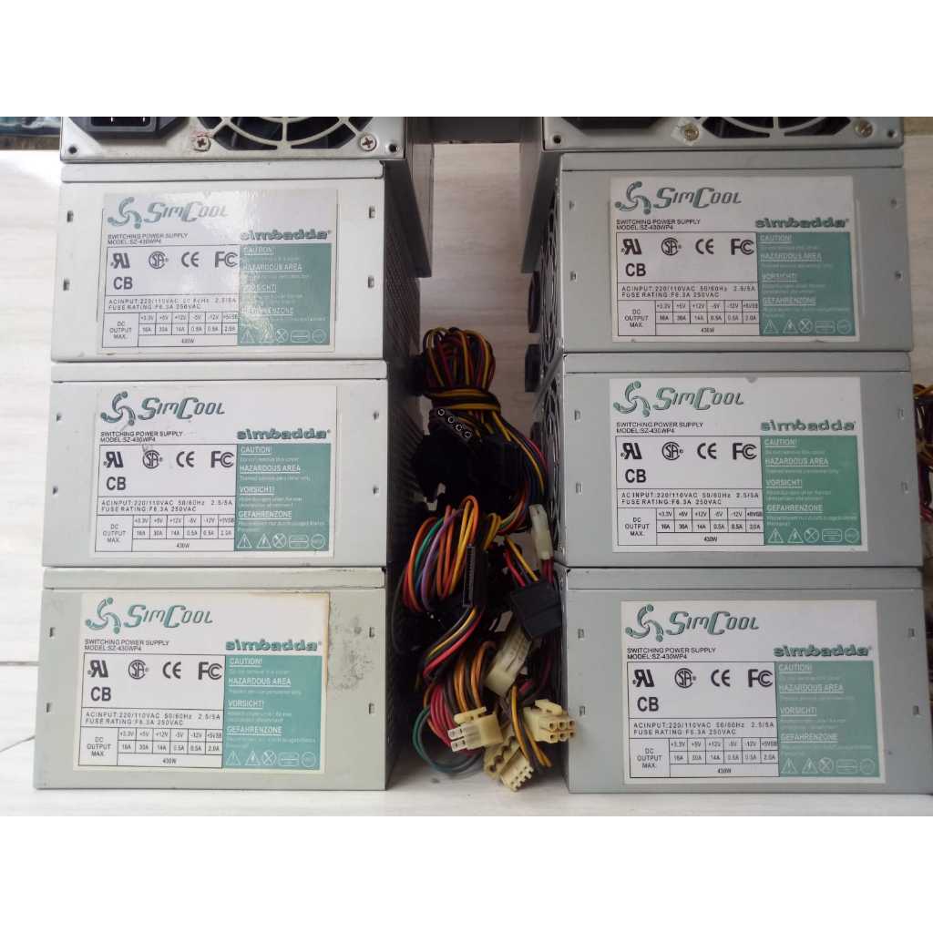 Jual POWER SUPPLY/PSu Simbadda Sim Cool Second (Ada Colokan Kabel Power ...