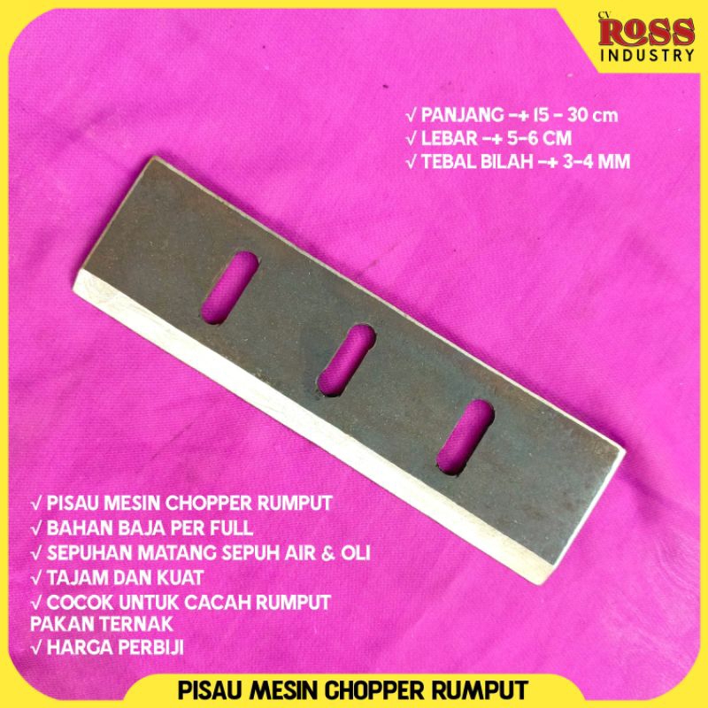 Jual Pisau mesin chopper rumput bahan full baja per berkualitas tinggi ...