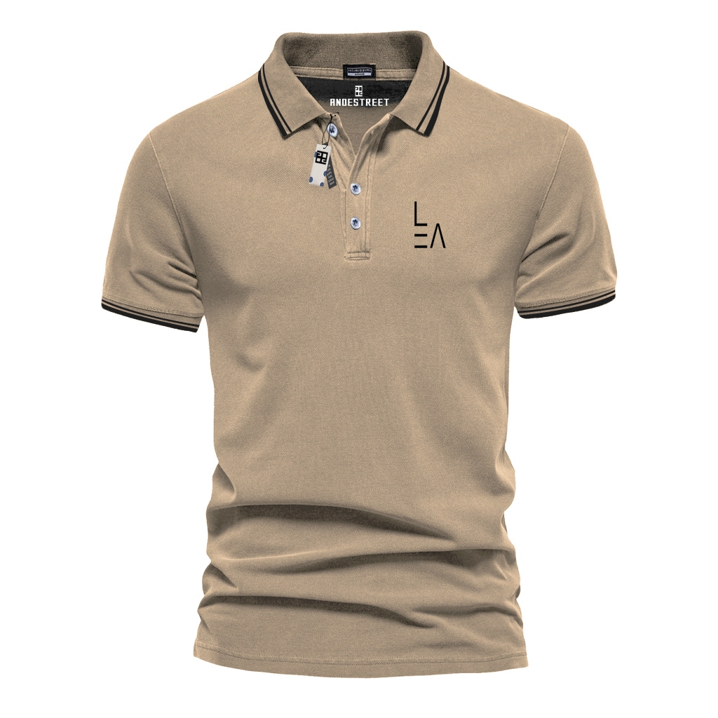 Jual COD T-shrit POLO kerah Polo List Lea Garis Hitam Kaos Kerah Dewasa Shirt / Kaos Wangki Pria ...