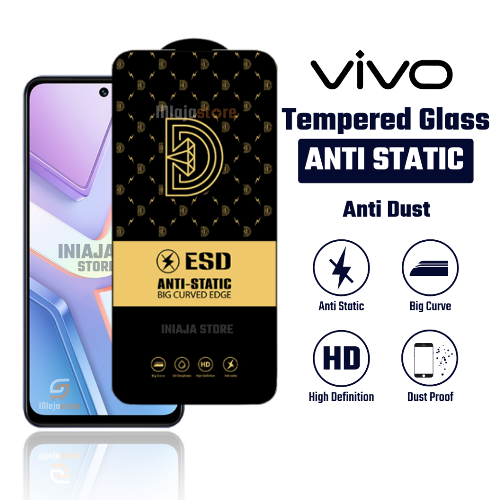 Jual Tempered Glass HD Anti Static Vivo Y19s GT 5G Y19s Pro Y19s Y100 5G Y100 4G Y18 Y18s Y17 ...