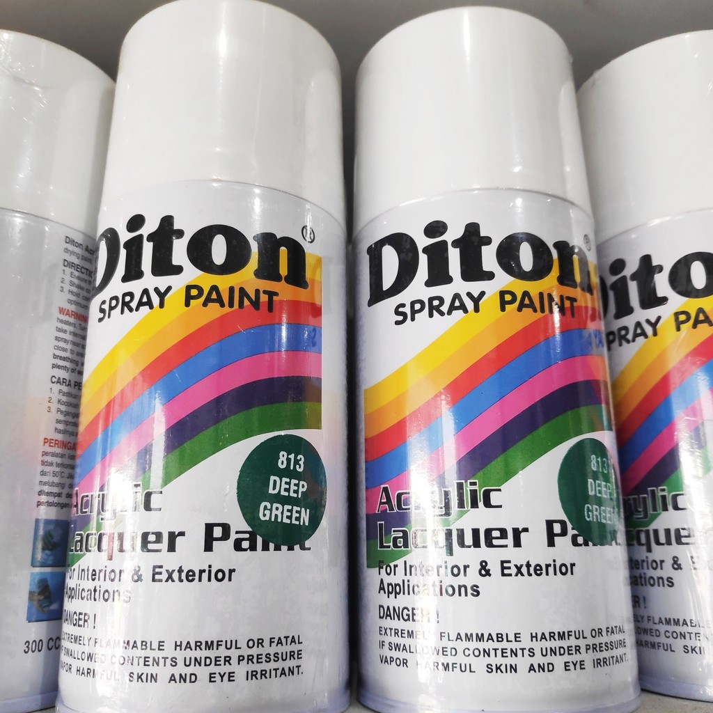 Jual cat diton 813 deep green 300cc Pilox Diton Deep Green 813 300ml ...