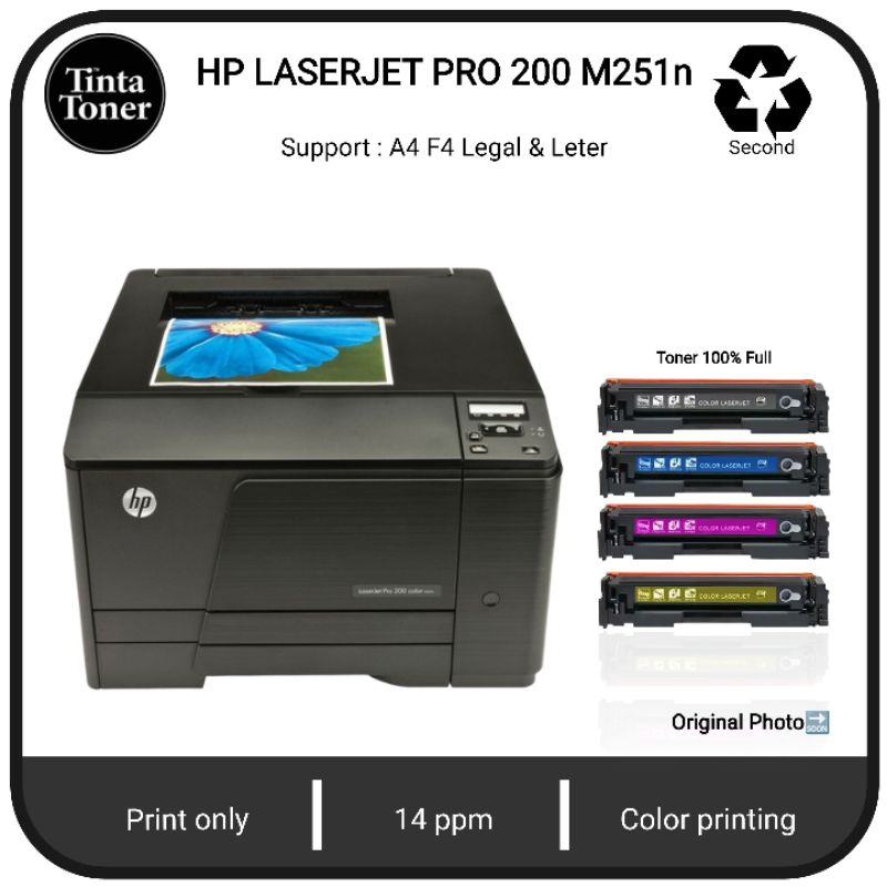 Jual Printer Hp Laserjet Pro 200 M251n color toner full cocok cetak ...