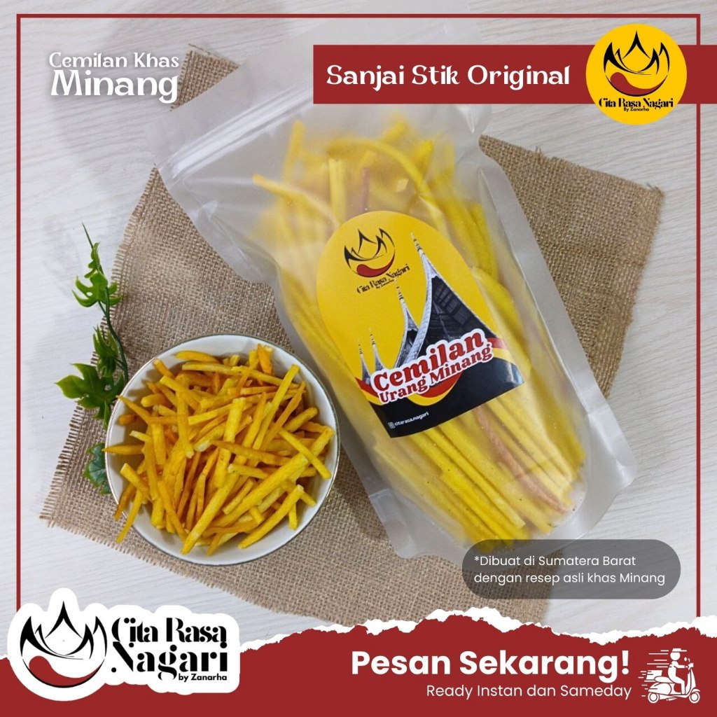 Jual Sanjai Stik Original 100 gr Cemilan Khas Minang Oleh-Oleh khas ...