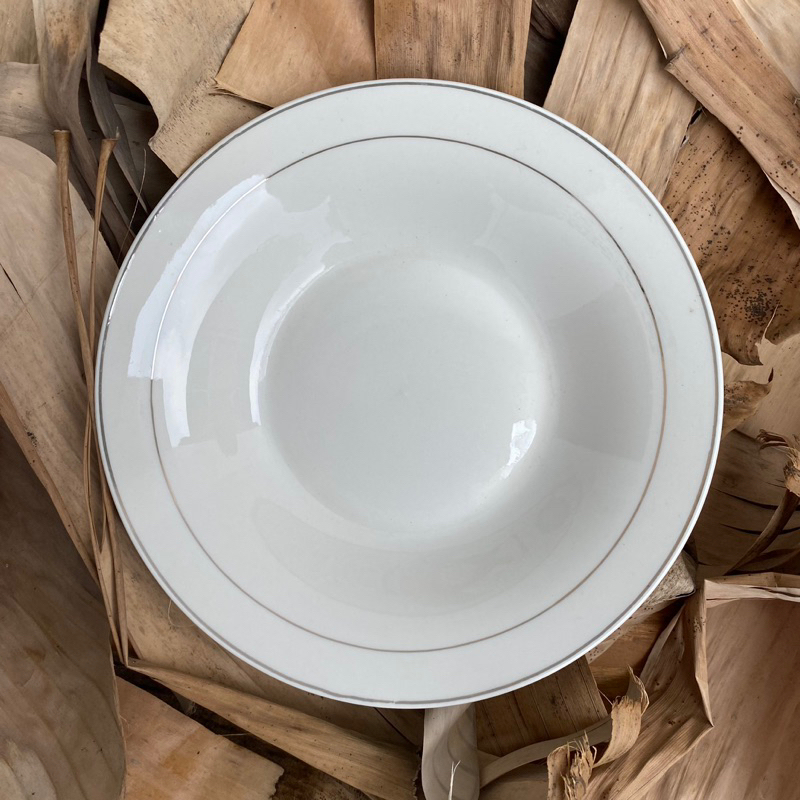 Jual Porcelain Plate (1pcs) 8 inches /Piring Keramik Polos 20.3cm ...