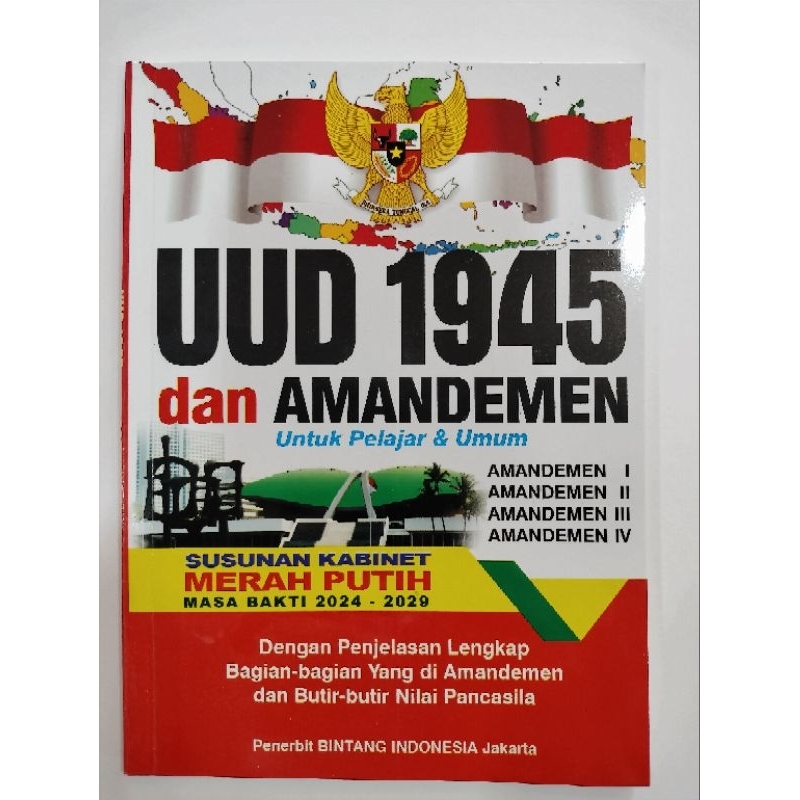 Jual UUD 1945 dan amandemen untuk pelajar & umun (susunan kabinet Merah ...